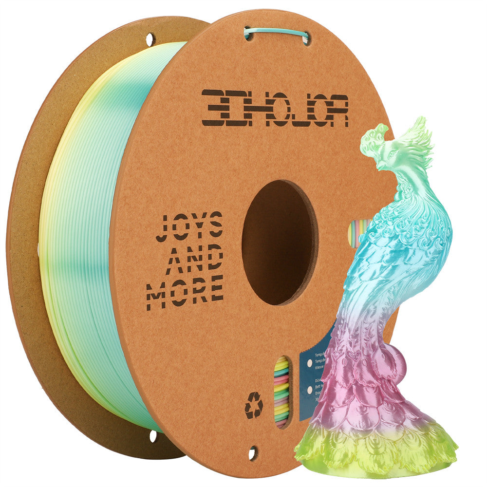 3dhojor new arrivals silk crystal rainbow PLA 3d print filament – 3DHoJor