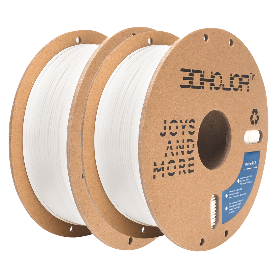 2 Rolls - Matte PLA Filament 1.75mm Dimensional Accuracy +/- 0.03mm fo ...