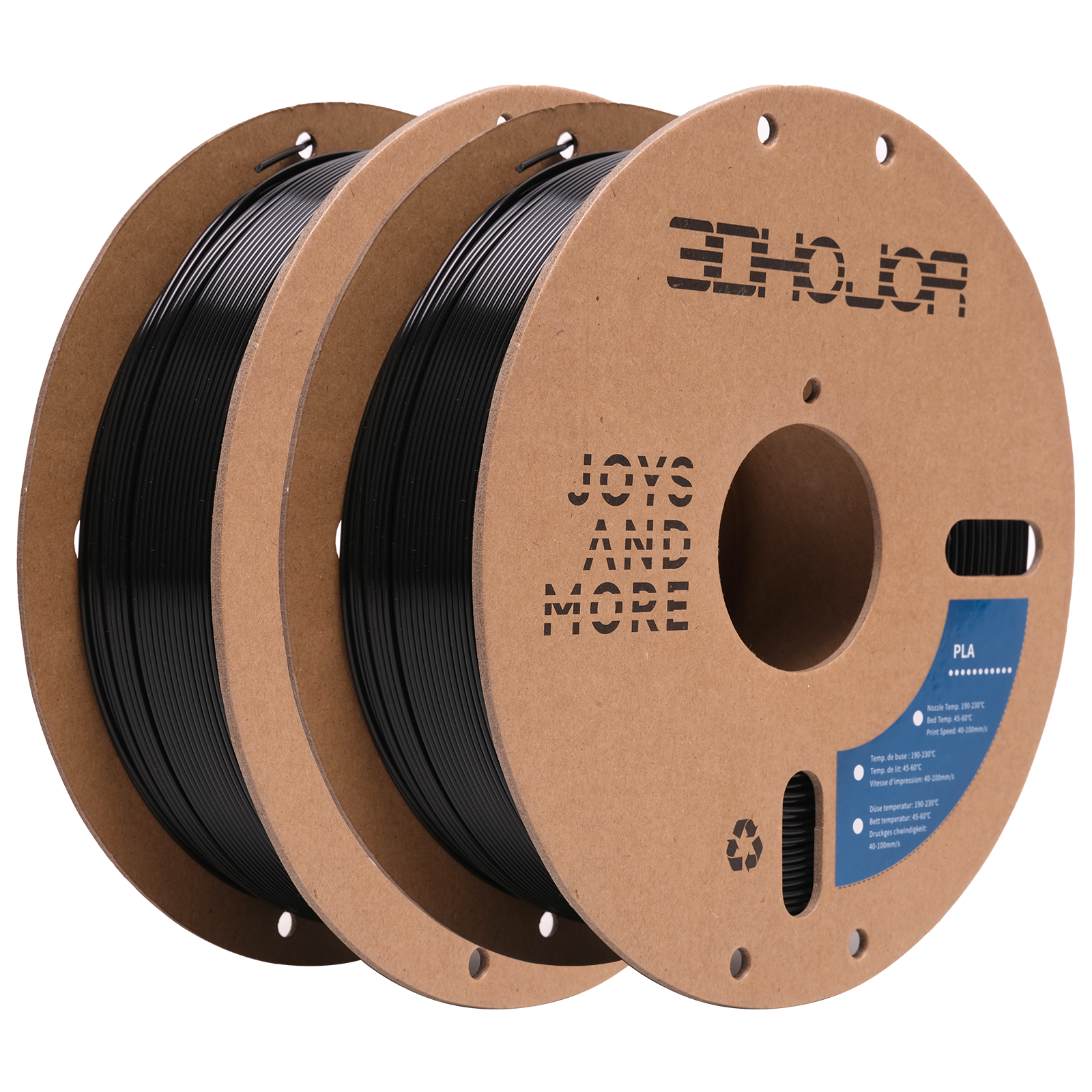 2 Rolls PLA-Lite Filament 1.75mm for Most FDM 3D Printers – 3DHoJor