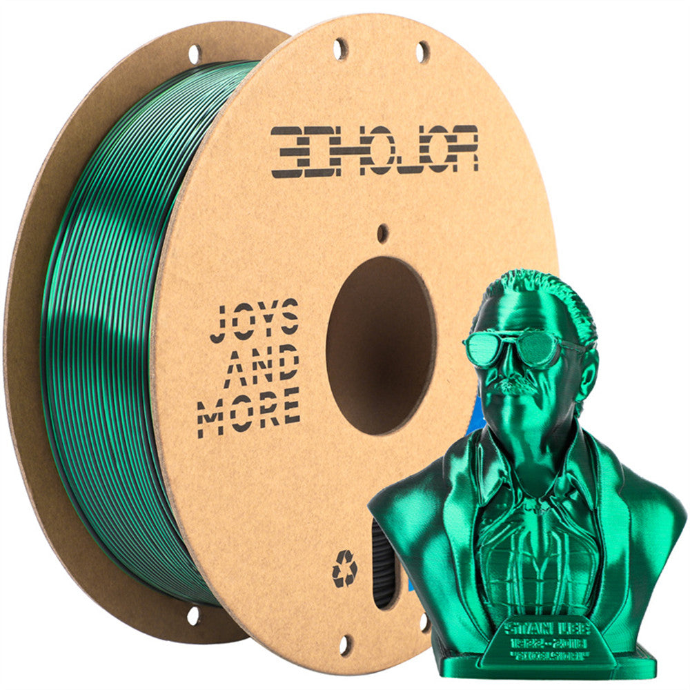 3DHoJor Silk Dual/Tri Color PLA - 3D Filament 1.75mm 1KG