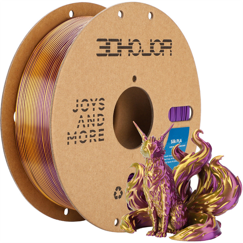3DHoJor Silk Dual/Tri Color PLA - 3D Filament 1.75mm 1KG